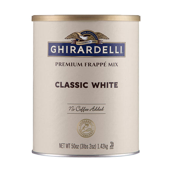 Ghirardelli Classic White Frappe Can