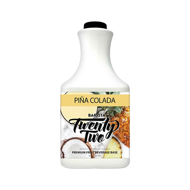 Barista 22 Pina Colada Premium Fruit Beverage Base – 750 mL Case ...