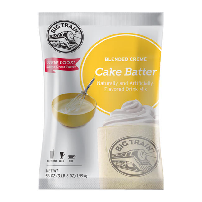 Big Train Cake Batter Blended Creme Mix – 3.5 lb Case | Houston's, Inc.
