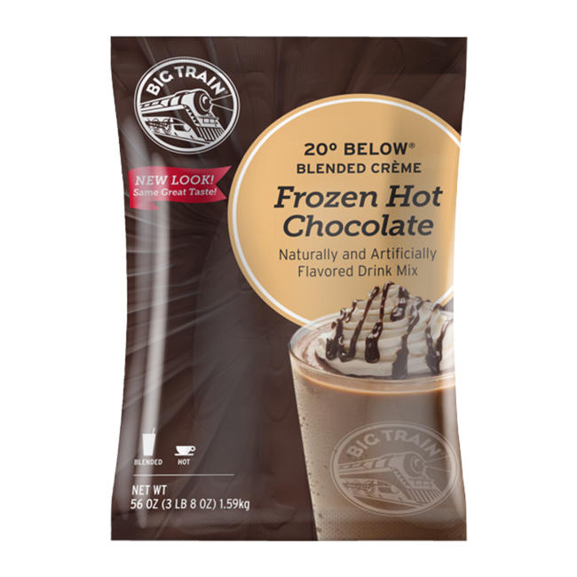 Big Train 20º Below Frozen Hot Chocolate Blended Creme Mix – 3.5 lb ...