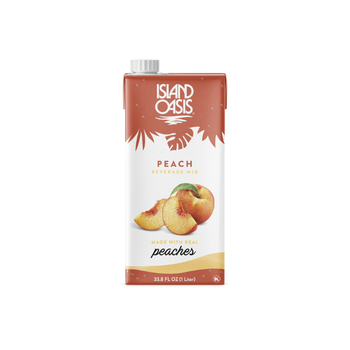Island Oasis Aseptic Peach Puree – 1 L Case