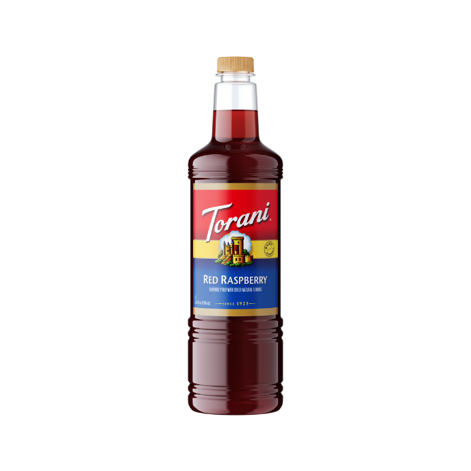 Torani Red Raspberry Syrup PET – 1 L Case | Houston's Inc.