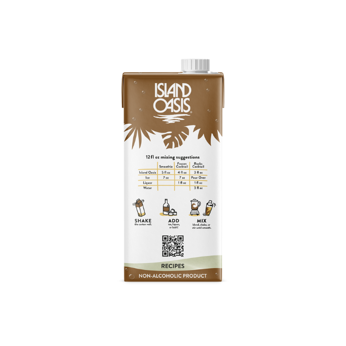 Island Oasis Aseptic Pina Colada Puree – 1 L Case | Houston's, Inc.